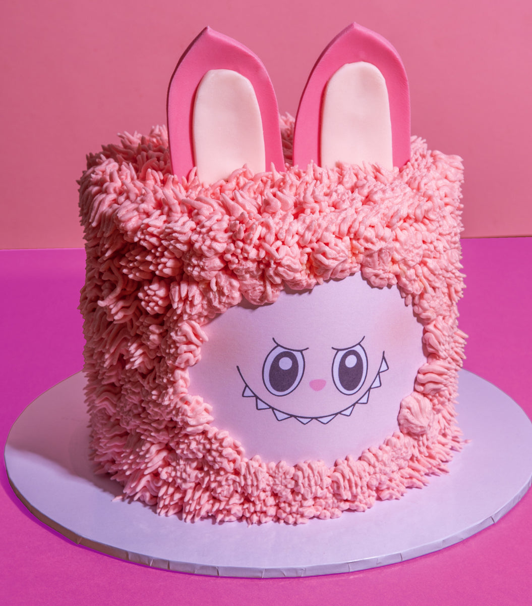 Pink Labubu Themed Cake | London Delivery – Flavourtown Bakery
