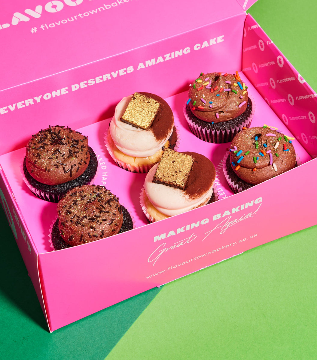 Chocolate Cupcake Box | Cupcakes London – Flavourtown Bakery