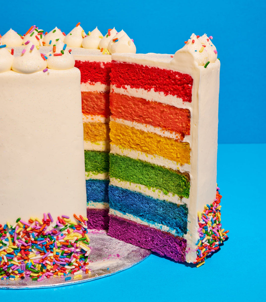 The Number 1 Rated Rainbow Cake | London Delivery – Flavourtown Bakery