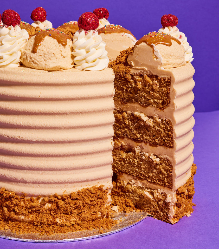 Vegan Biscoff Sundae Cake – Flavourtown Bakery