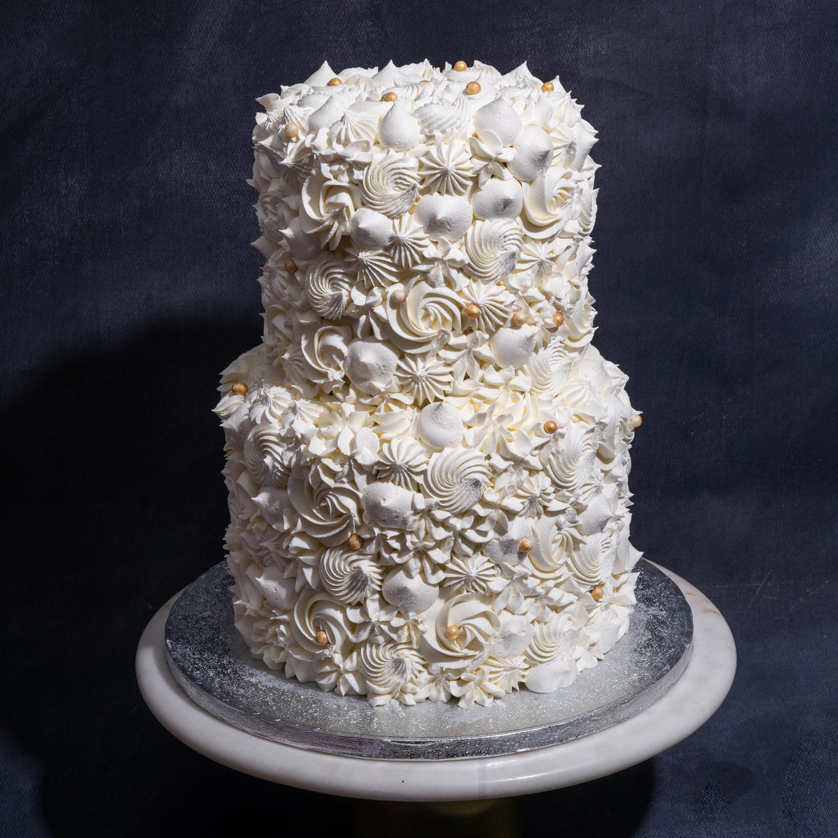 The Rachel Double Tiered Wedding Cake – Flavourtown Bakery